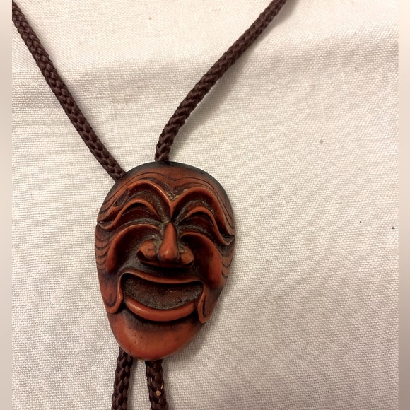 Accessories | Vintage Korean Asian Hahoetal Yangban Carved Wood Look ...